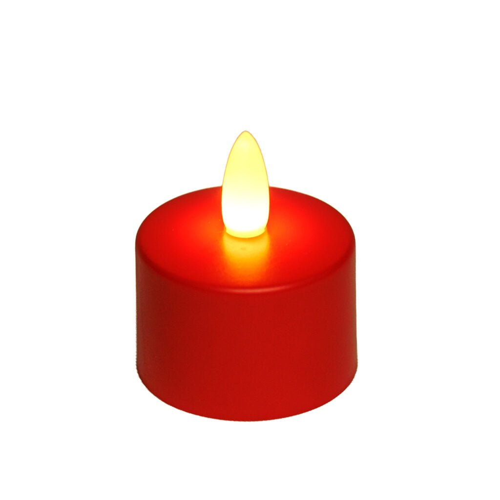 Oplaadbaar 105 uur theelichtje – rood – waterdicht - Ledverlichting van ...